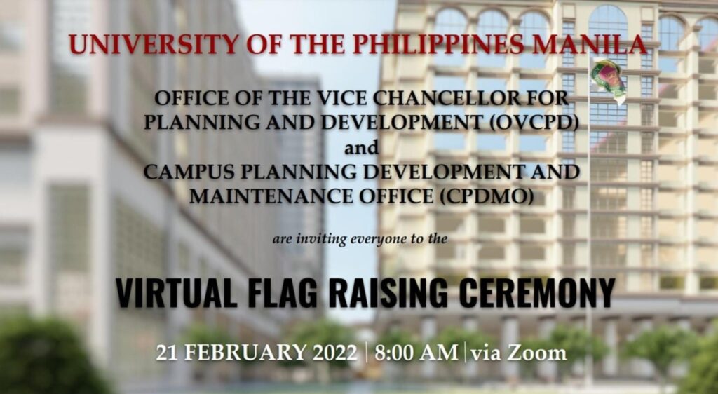 Virtual UP Manila Flag-raising Ceremony – University of the Philippines ...