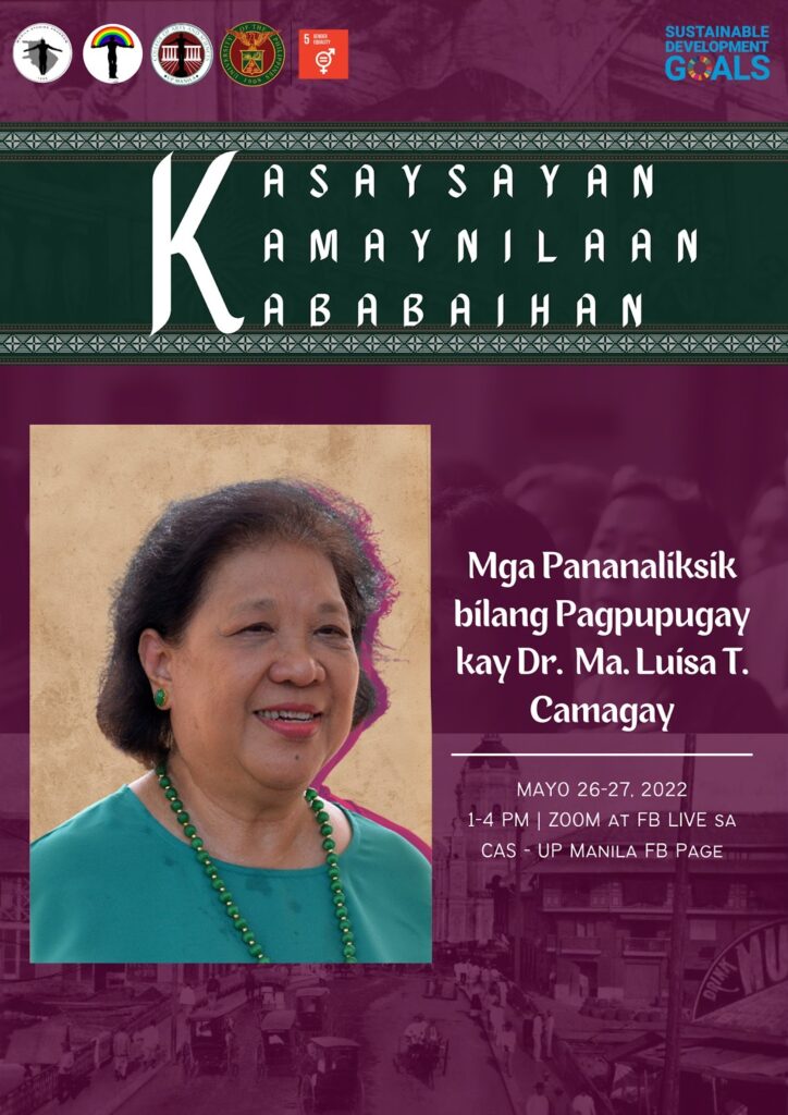 Ma. Luisa Camagay honored during webinar on history of Manila and women ...