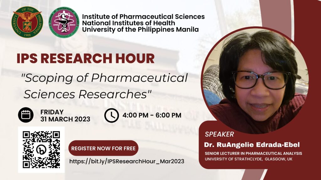 [WEBINAR] INVITATION FOR THE NIH-IPS RESEARCH HOUR, 31 March 2023, 4 ...