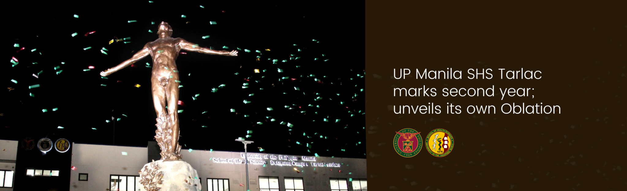 UP Manila SHS Tarlac marks 2nd year; unveils its own Oblation ...