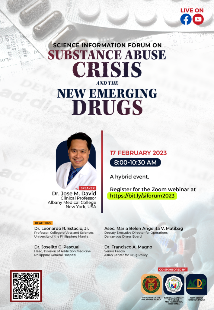 EVENT | Science Information Forum on Substance Abuse Crisis and the New ...