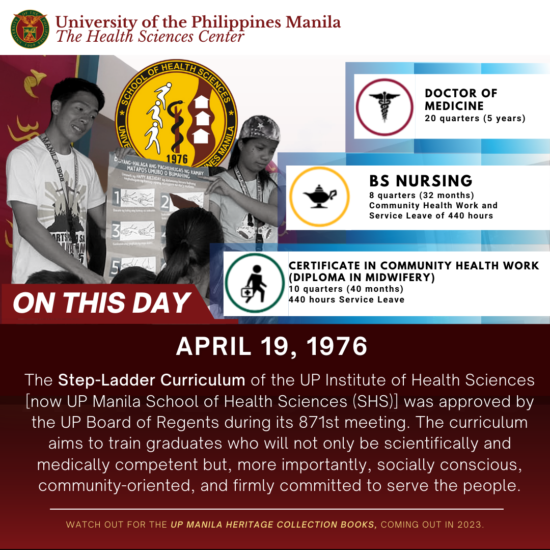 #OTD: The Step-Ladder Curriculum of the UPM School of Health Sciences ...