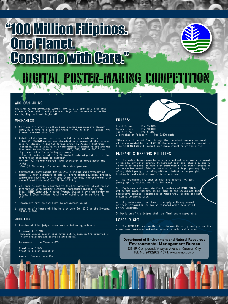 For college students: DENR digital poster-making contest - University ...