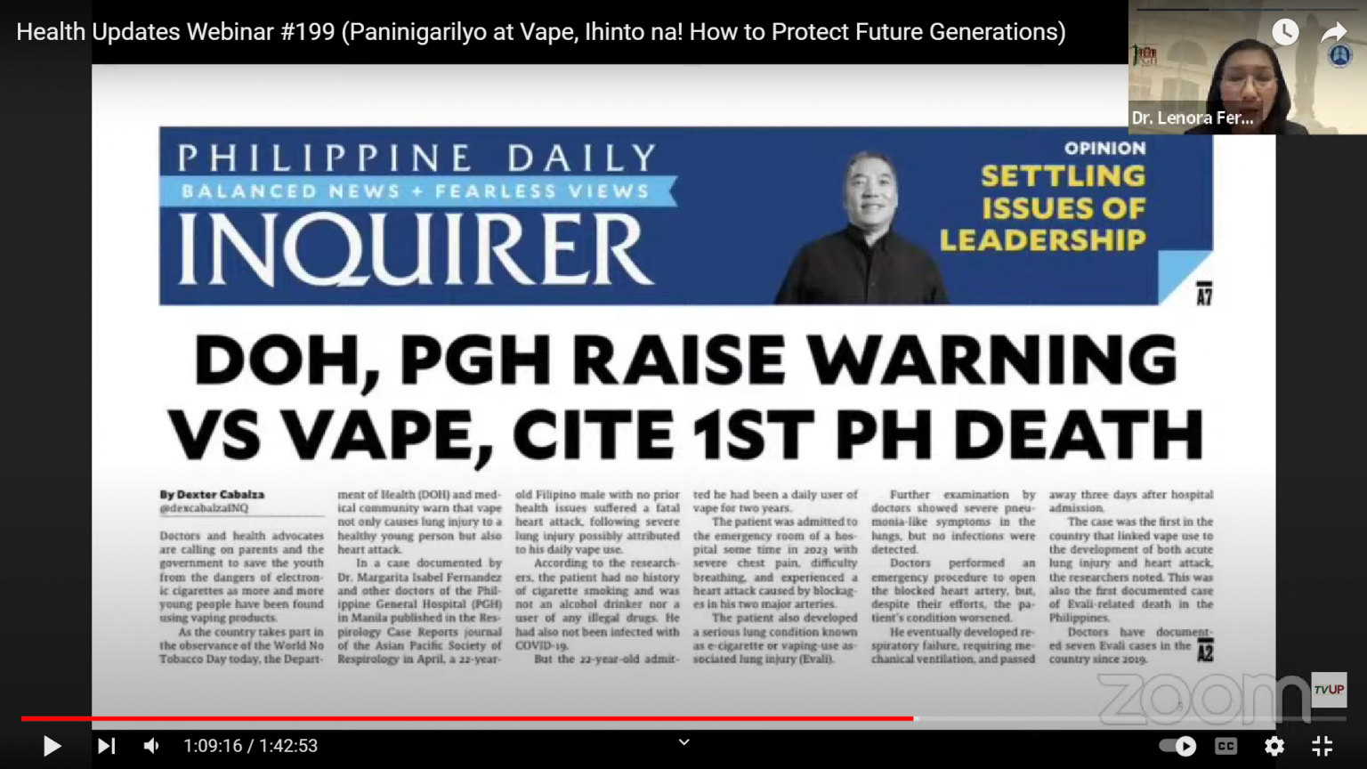 From Cigarettes to Vapes: The New Health Challenge - University of the ...