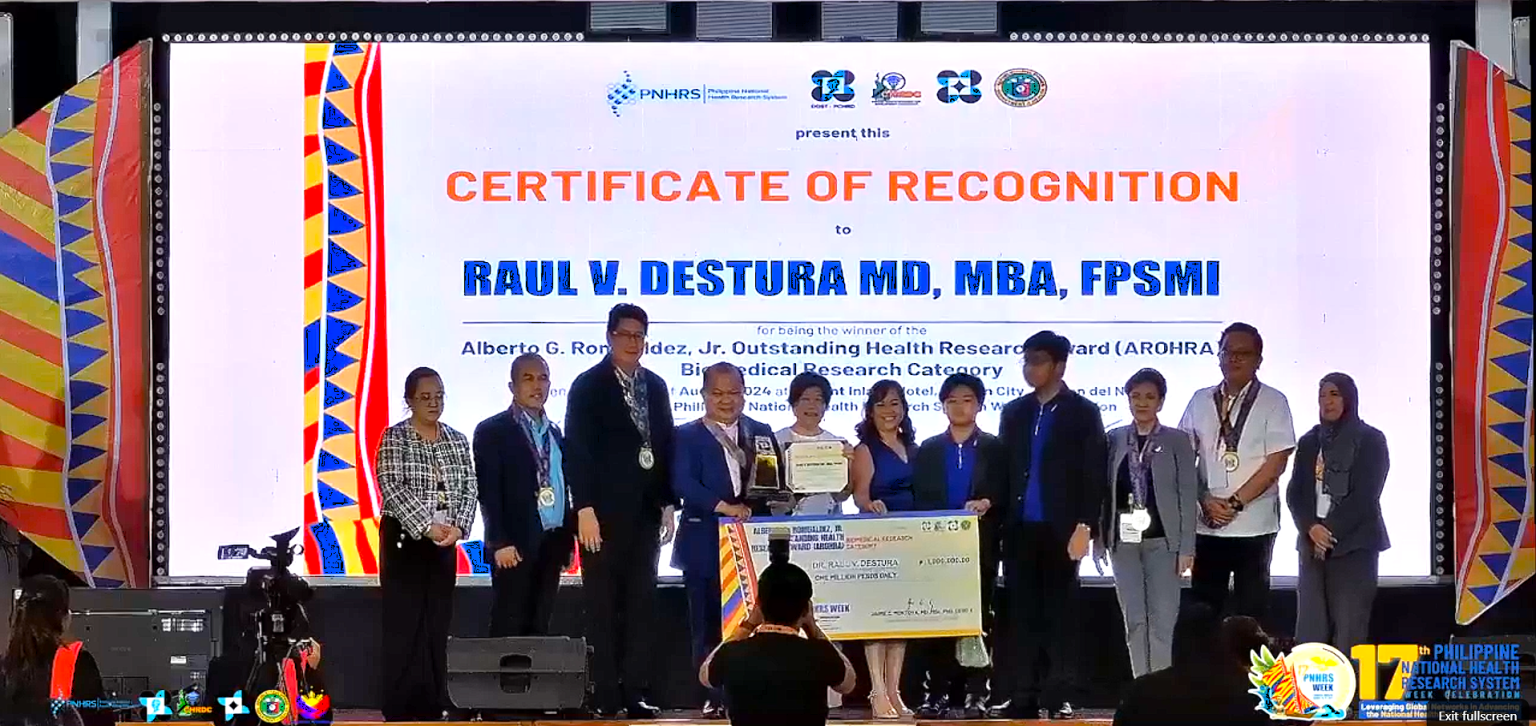 NIH Scientist Wins 2024 Alberto G. Romualdez Jr. Outstanding Health ...